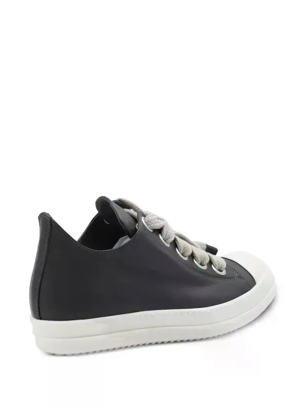 Rick Owens Jumbolace Leather Sneakers - Black