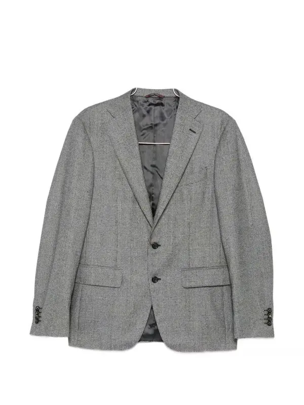Canali Prince Of Wales Buttoned Suit