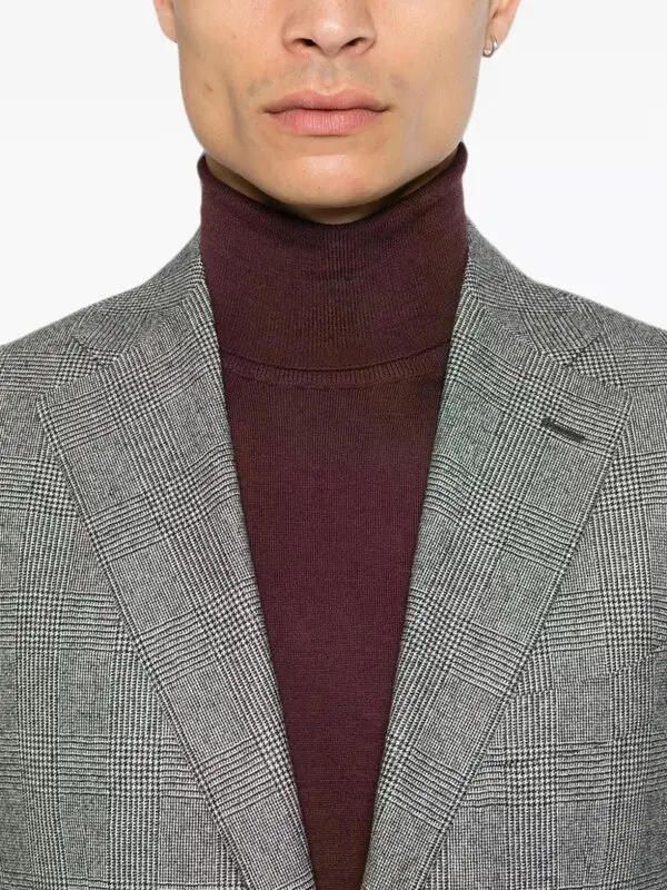 Canali Prince Of Wales Buttoned Suit