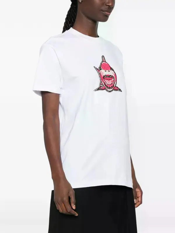 MARCO BOLOGNA Bead-embellished Shark T-shirt