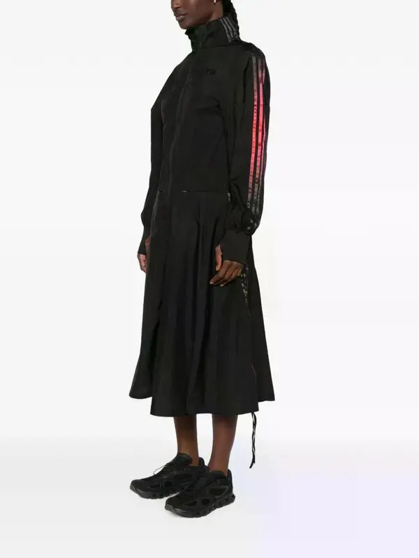 Y3 Logo Print Zip-fastening Midi Dress