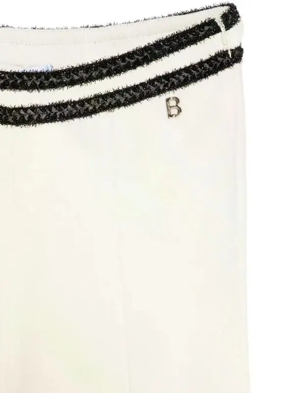 BLUGIRL Braided-trim Wide-leg Trousers