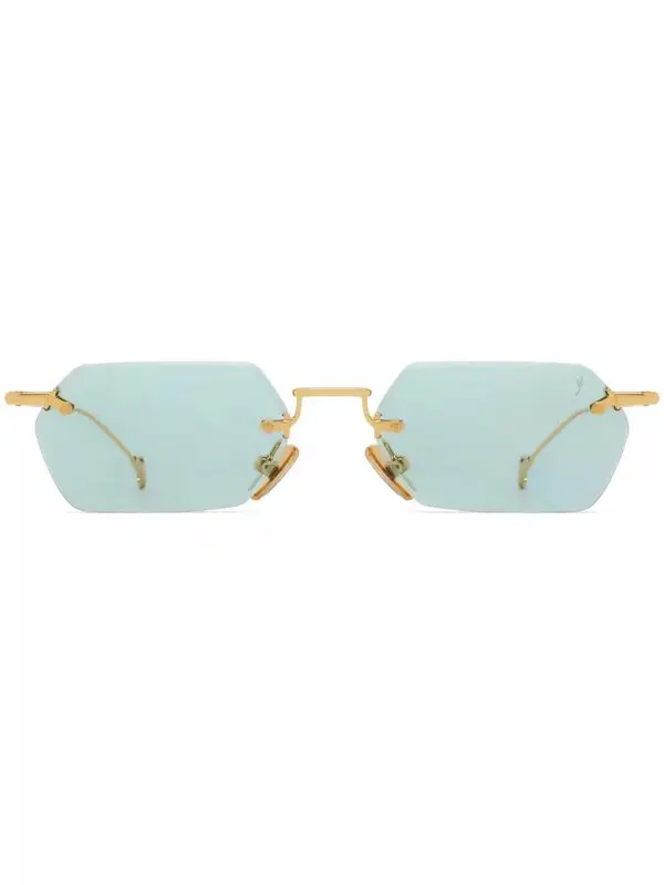 EYEPETIZER Geometric Frame Sunglasses - Gold