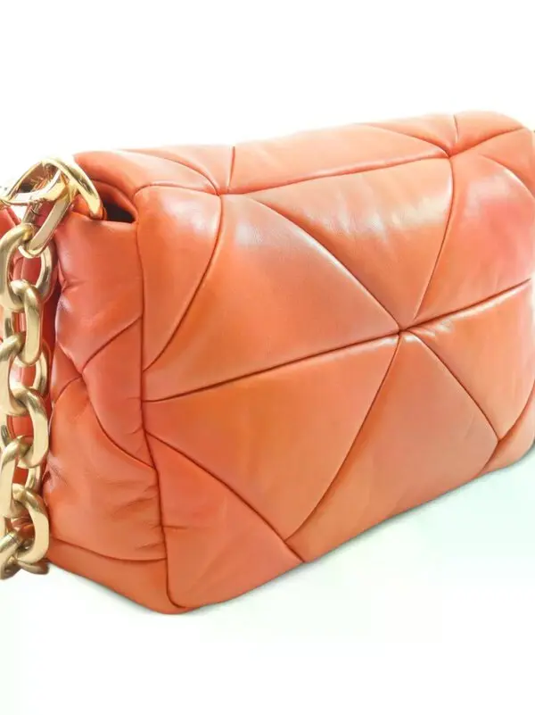 Prada Quilted Chain Shoulder Bag - Orange