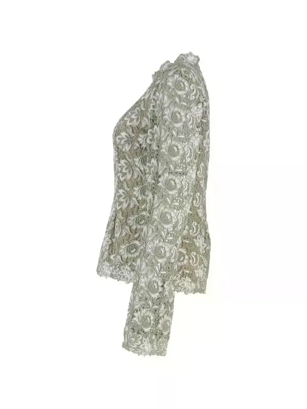 Erdem Guipure Lace Flared-sleeve Blouse