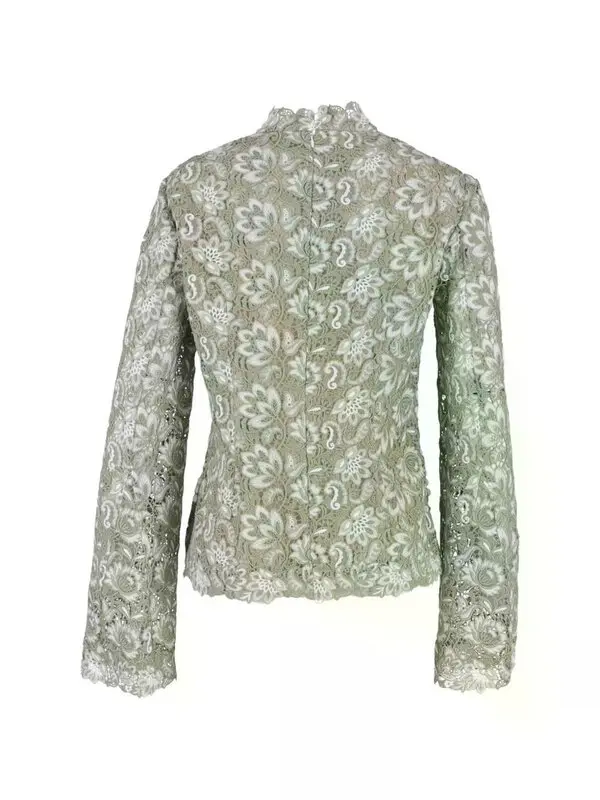 Erdem Guipure Lace Flared-sleeve Blouse