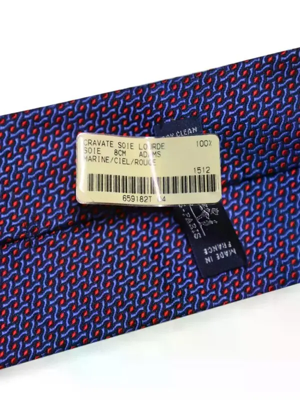 Hermès Geometric-print Tie