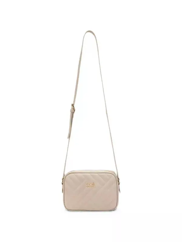 Roberto Cavalli Quilted Logo-plaque Shoulder Bag