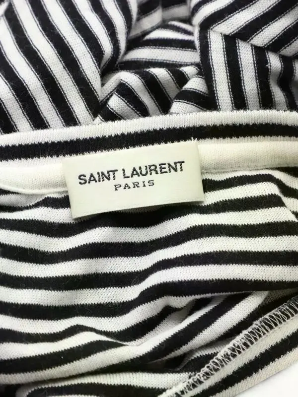 Saint Laurent Striped Logo T-shirt