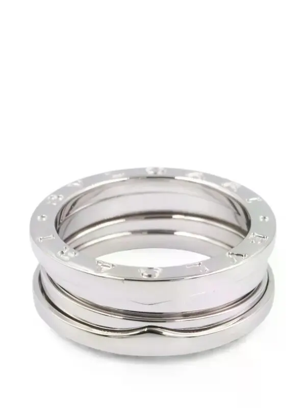 BVLGARI 2010s B-zero1 Engraved-logo Ring