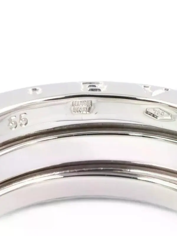 BVLGARI 2010s B-zero1 Engraved-logo Ring