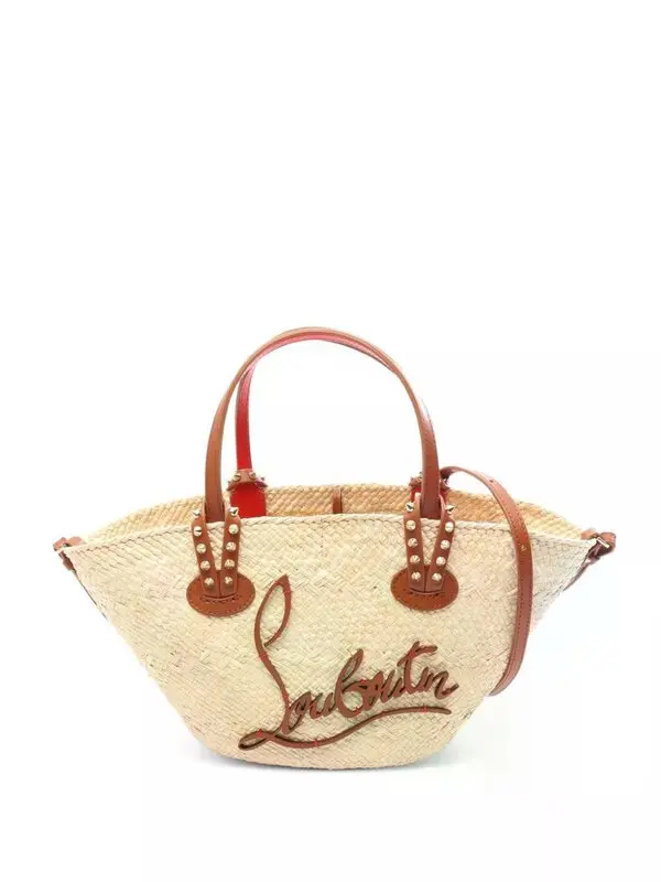 CHRISTIAN LOUBOUTIN Mini Cabata Two-way Handbag - Neutrals