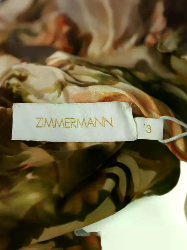 Zimmermann Ruffled Floral-print Silk Dress