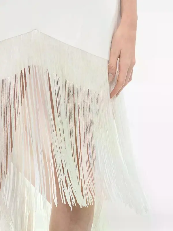 JIL SANDER Halterneck Fringed Dress