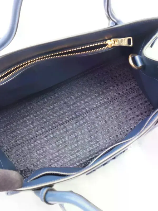 Prada 2010s Saffiano Cuir Monochrome Handbag