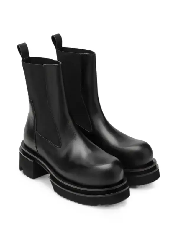 Rick Owens Beatle Gabe Leather Chelsea Boots