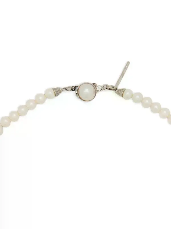 Alessandra Rich Embellished Pearl Necklace