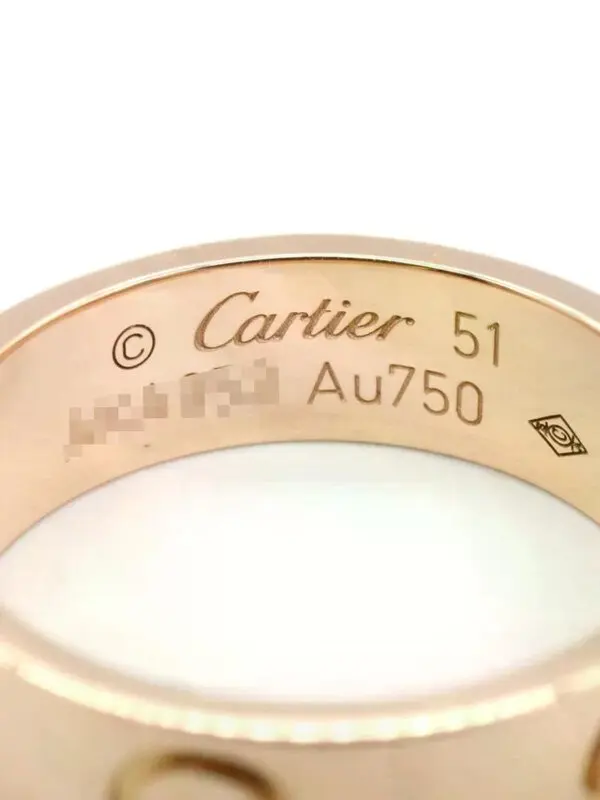 Cartier 18kt Rose Gold Love Ring - Pink