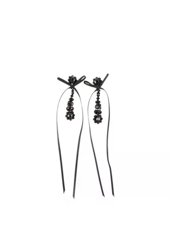 Simone Rocha Victorian Drip Bow Detail Earrings