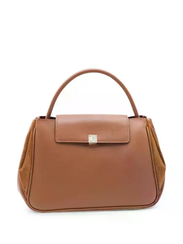 COCCINELLE Suede-panelled Leather Shoulder Bag