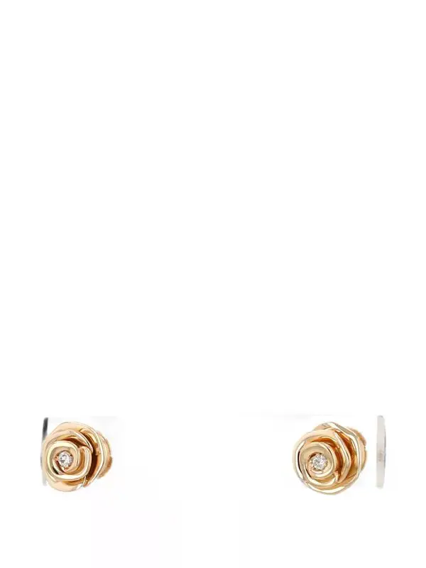Dior 2022 Rose Couture Diamond Earrings