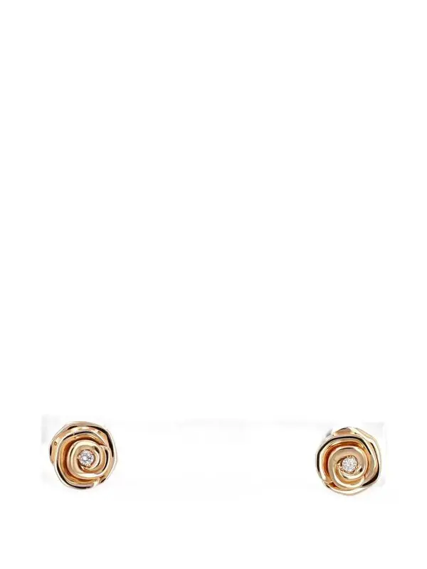 Dior 2022 Rose Couture Diamond Earrings