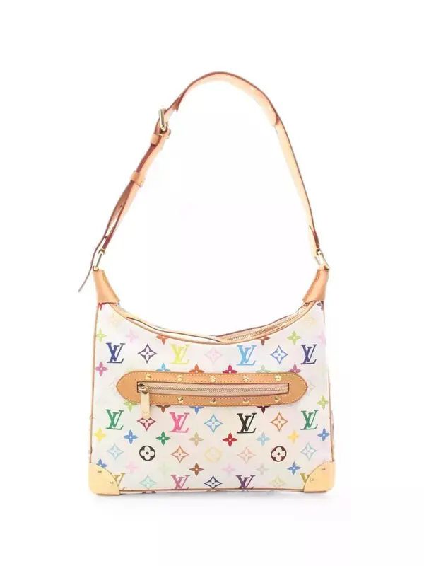 LOUIS VUITTON Monogram Multicolour Canvas Shoulder Bag - White