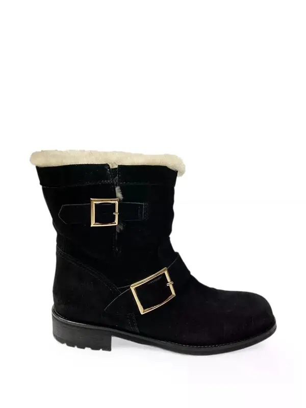 JIMMY CHOO Youth Ii Buckle Ankle Boots - Black
