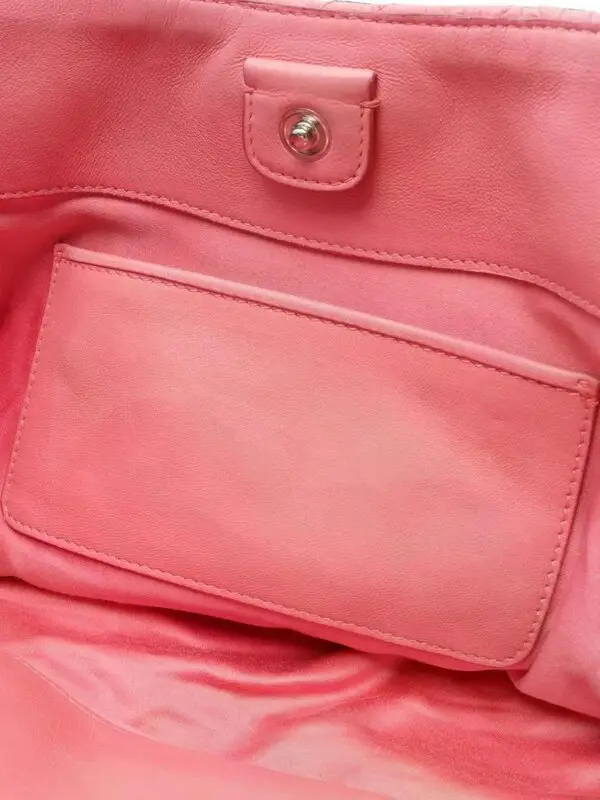 Miu Miu Nappa Crystal Three-way Leather Tote Bag - Pink