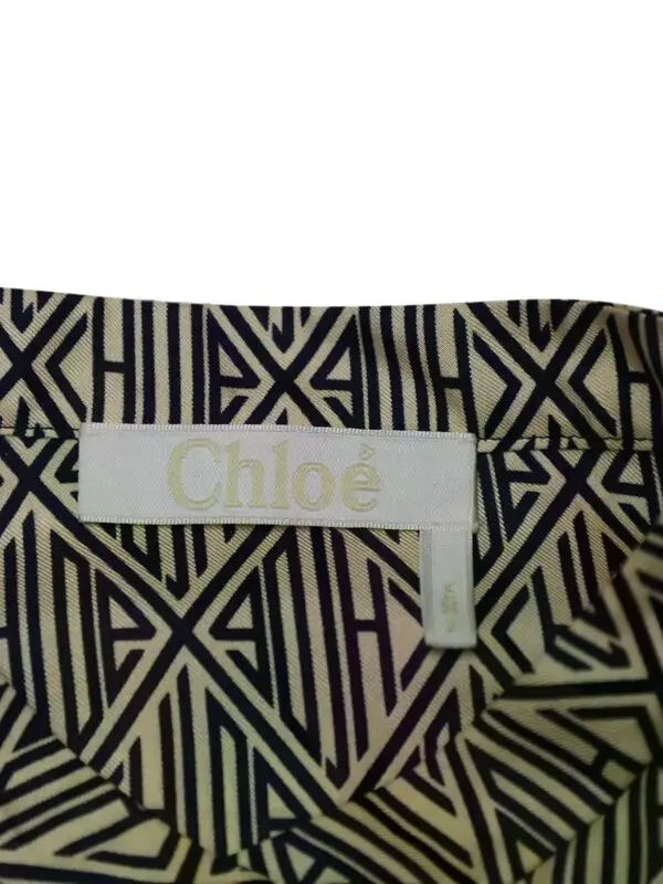 Chloé Logo-print Silk Handkerchief Hem Dress