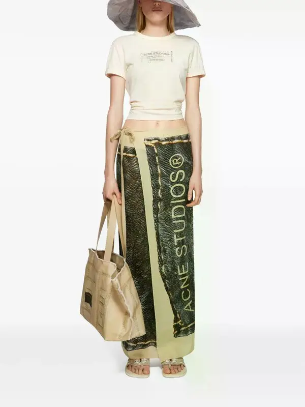 Acne Studios Printed Cotton Scarf