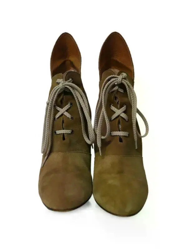 Chloé Gibbon Lace-up Ankle Boots - Brown