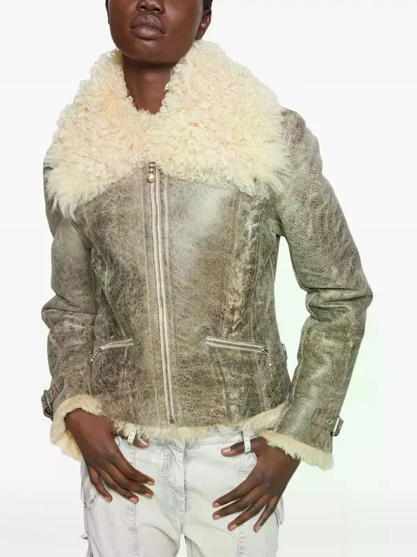 Acne Studios Leather Shearling Jacket