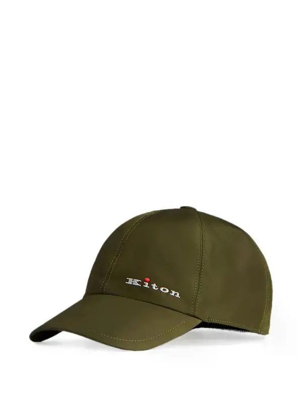 Kiton Logo-embroidered Baseball Cap - Green