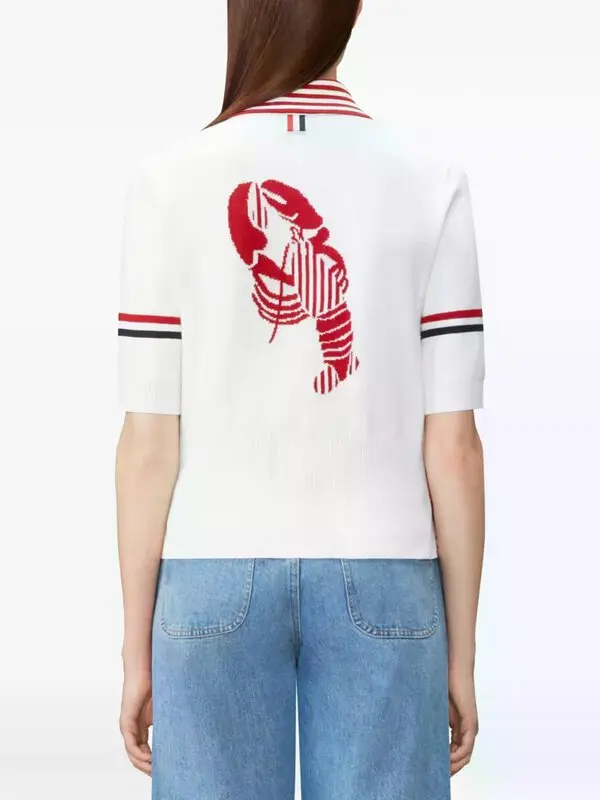 Thom Browne Stripe-detail Polo Shirt