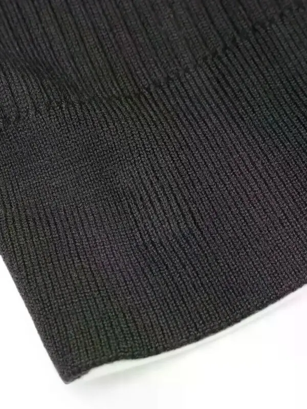 Celine Ribbed Knit Triomphe Cardigan