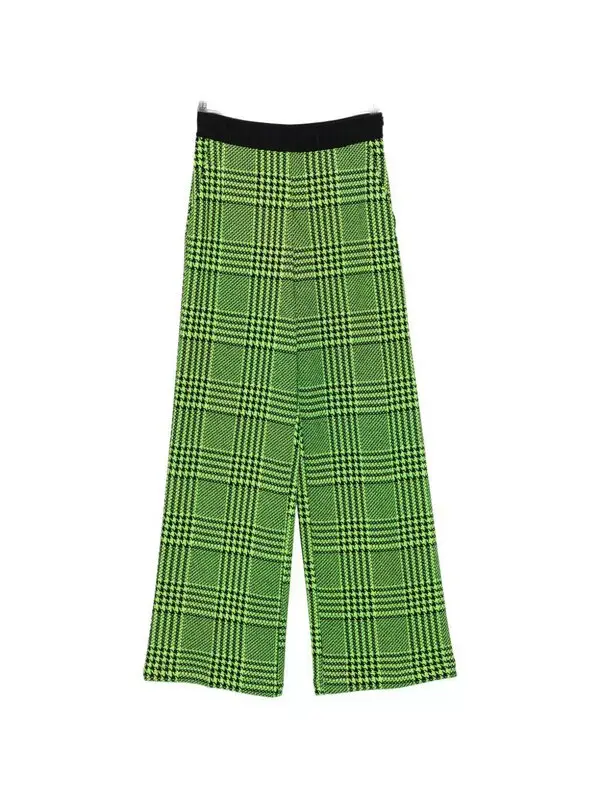 Liviana Conti Prince Of Wales Check Trousers - Green