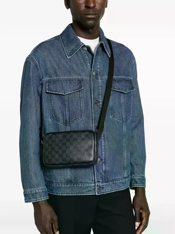 Gucci Gg Supreme Messenger Bag - Black