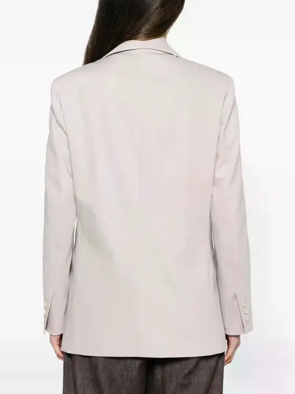 Liviana Conti Double-breasted Notched Lapel Blazer