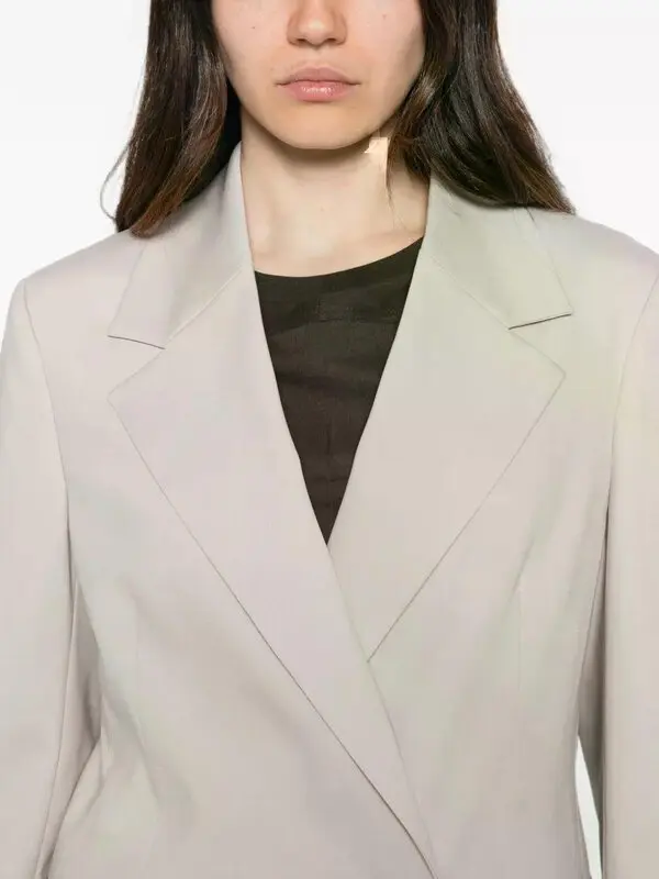 Liviana Conti Double-breasted Notched Lapel Blazer