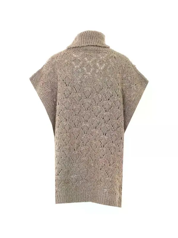 Fabiana Filippi Open-knit Poncho