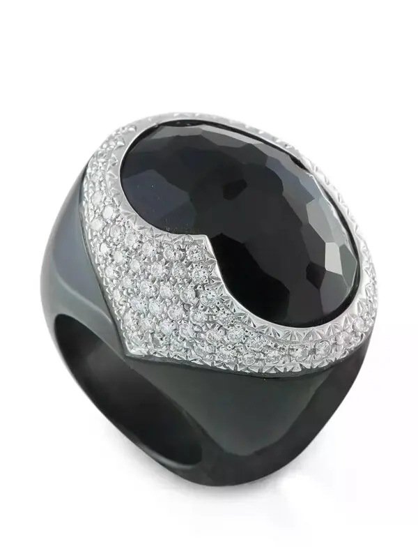 LB EXCLUSIVE Onyx And Diamond Ring