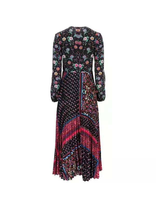 Valentino Garavani Floral Pleated Maxi Dress