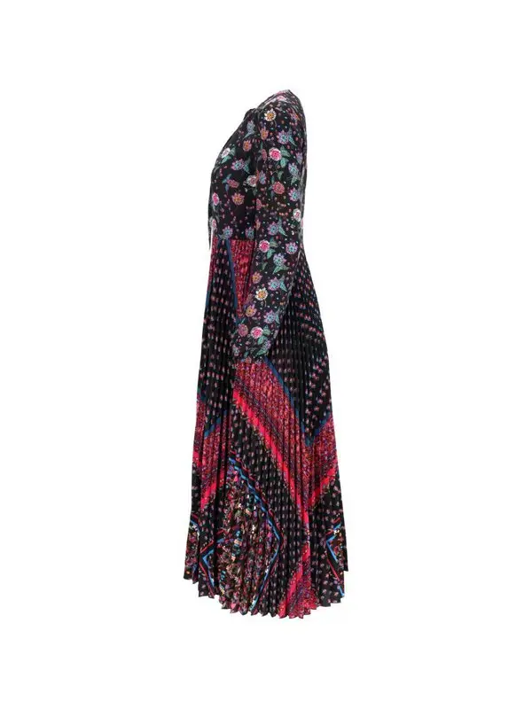 Valentino Garavani Floral Pleated Maxi Dress