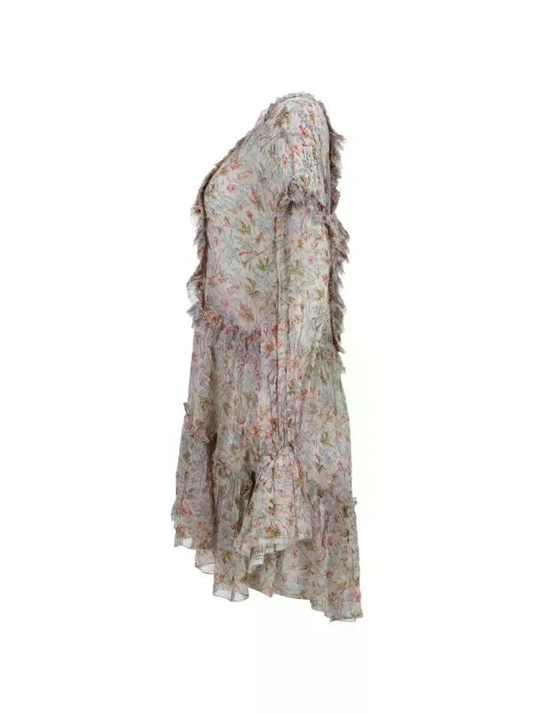 Philosophy Di Lorenzo Serafini Tiered Floral Print Mini Dress