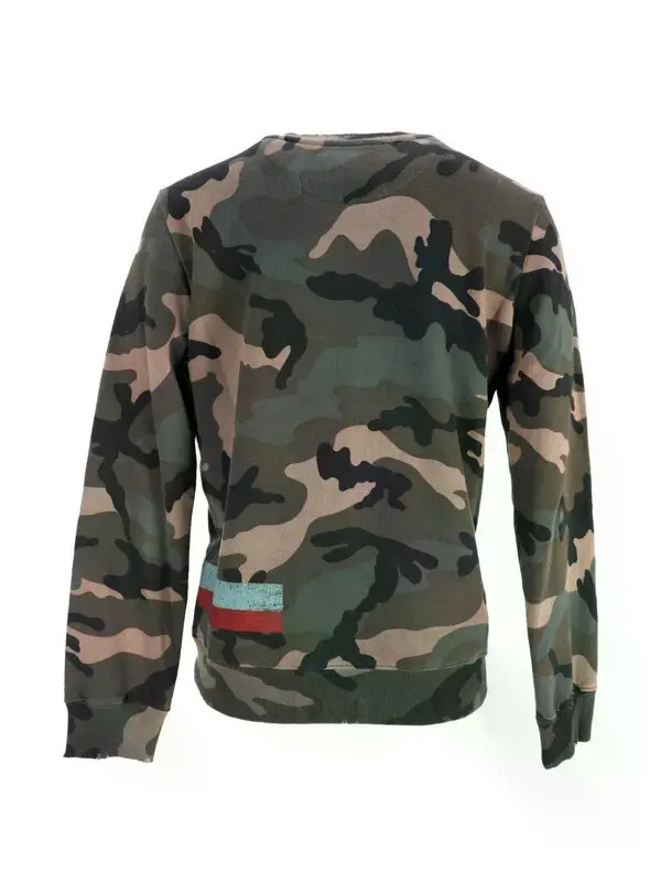 Valentino Garavani 2016 Camouflage Distressed Sweatshirt