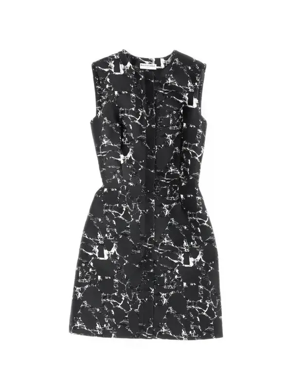 Balenciaga Sleeveless Mini Dress - Black