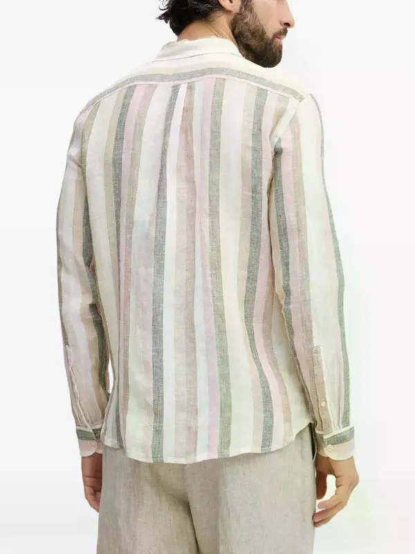 BENETTON Striped Linen Shirt