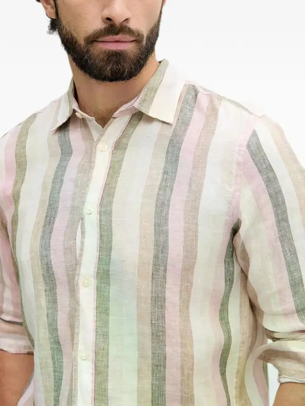 BENETTON Striped Linen Shirt