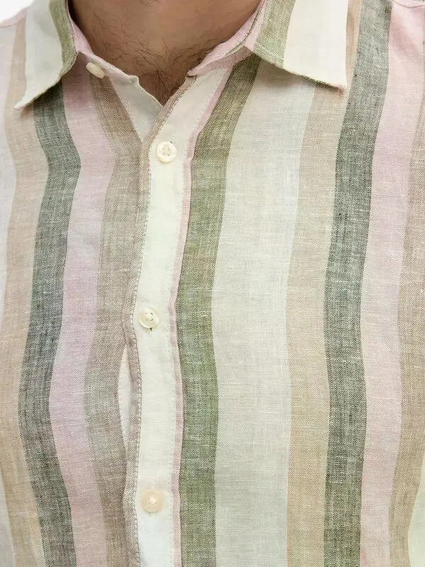 BENETTON Striped Linen Shirt